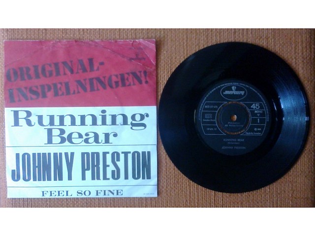 JOHNNY PRESTON - Running Bear (singl) Made in Sweden