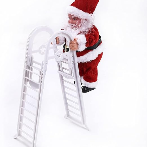 Deda Mraz koji se penje i peva uz muziku