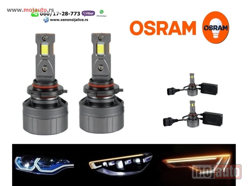 Led sijalice hir2 9012 brend osram kan bus 12000 lumena 80w