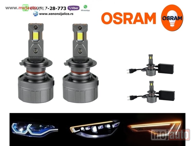 Led sijalice h7 brend osram kan bus 12000 lumena 80w