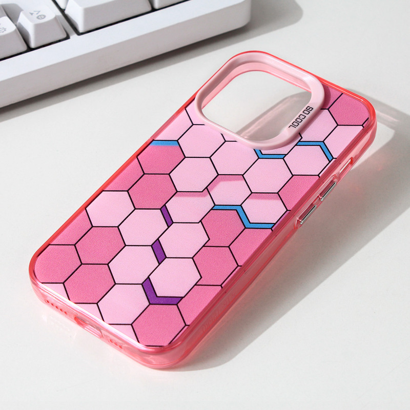 Maskica Honeycomb Color za iPhone 15 Pro 6.1 type 2