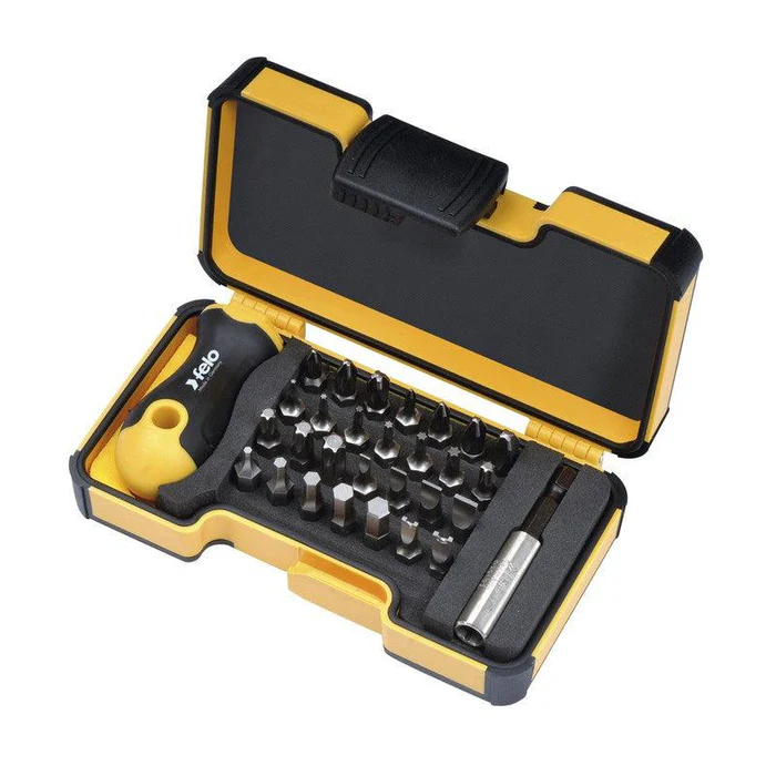 Set alata Felo XS-Strongbox Bits 30 sa ručkom i držačem bitova SL/PH/PZ/HEX/TX/SP 02073006 30 kom