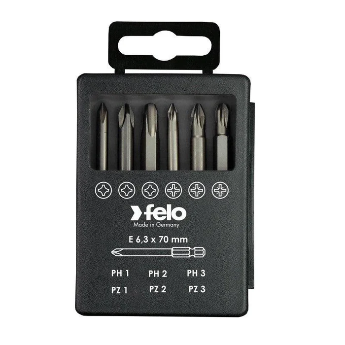 Set bitova Felo Industrial Bit-box Profi 73 mm PH/PZ 03291716 6 kom