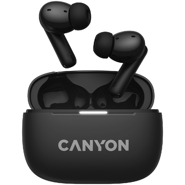 CANYON OnGo TWS-10 ANC+ENC, Bluetooth Headset, microphone, BT v5.3 BT8922F, Frequence Response:20Hz-20kHz, battery Earbud 40mAh*2+Charging