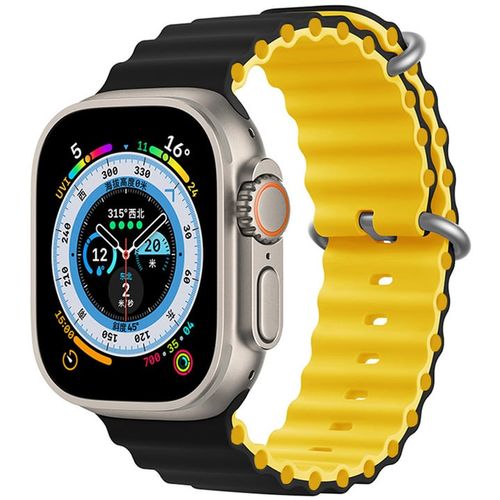 Smart Watch Ocean Strap 44/45/49mm Black/Yellow
