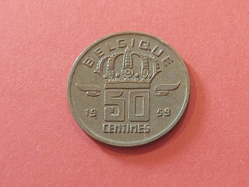 Belgija - 50 centimes 1959 god