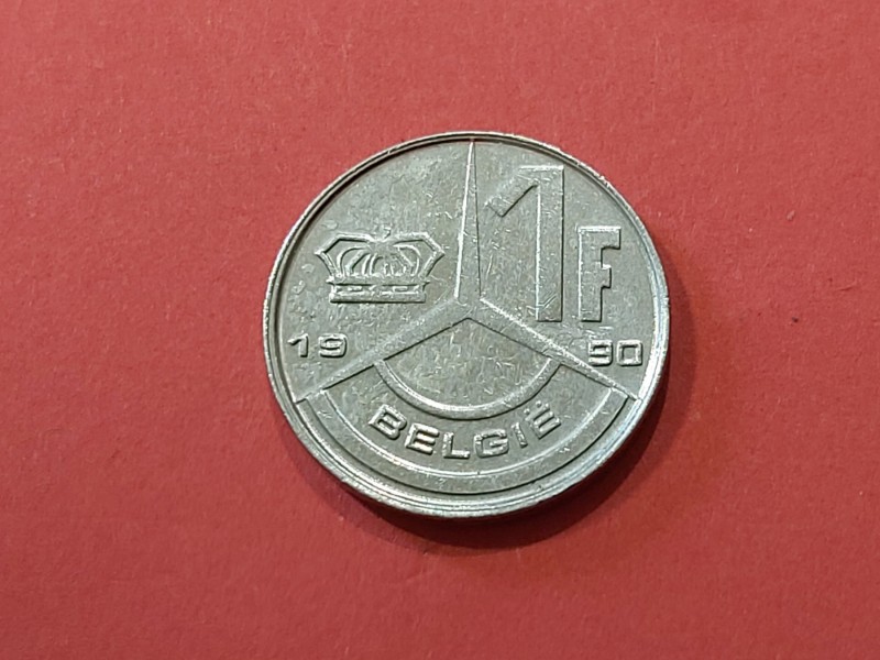 Belgija - 1 franc 1990 god