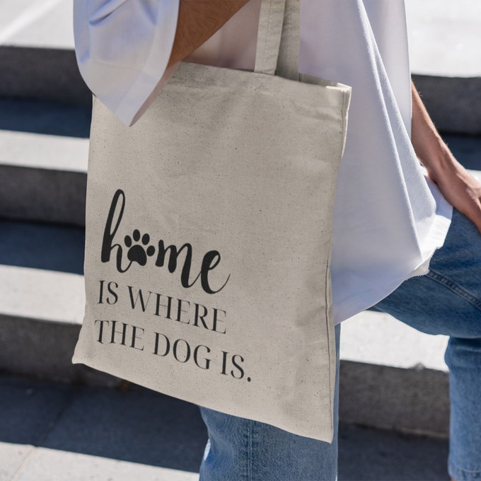 "Home is where the dog is" pamučni ceger