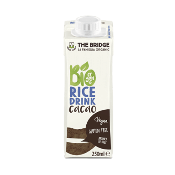 Organsko pirinčano biljno mleko čoko bez glutena Bridge – 250ML