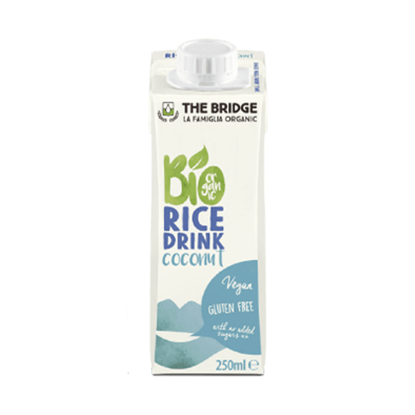 Organsko pirinčano biljno mleko sa kokosom bez glutena Bridge – 250ML