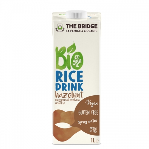 Organsko pirinčano biljno mleko sa lešnicima bez glutena Bridge – 1L