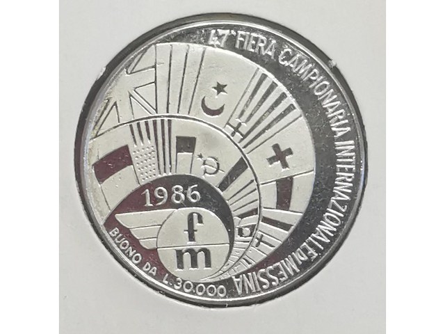 Srebrnjak 30000 Lira, 1986., RRR