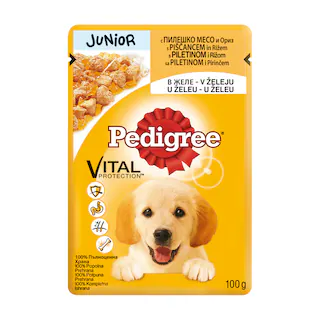 Hrana za pse kesa Pedigree Junior 100g