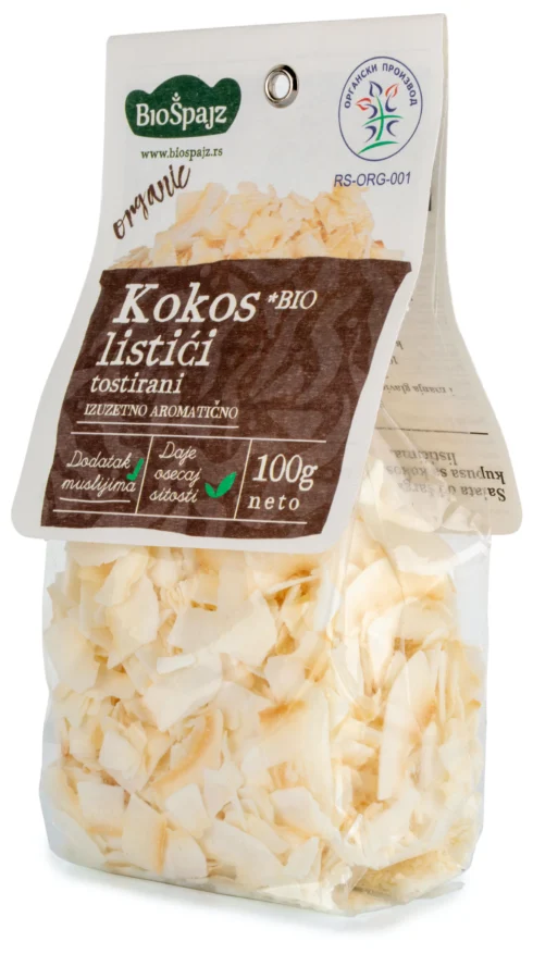 Kokos listići 100g Bio Špajz – organski proizvod