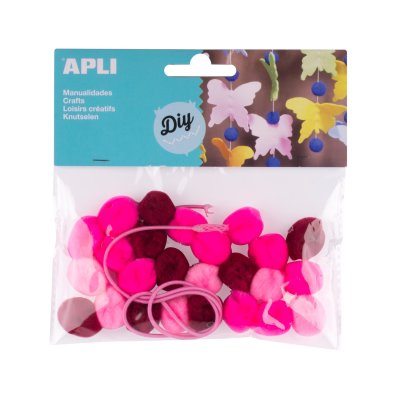 Pom pom roze Apli 14788