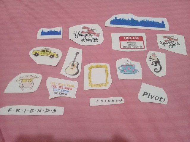 Serija Friends Prijatelji stikeri nalepnice stickers