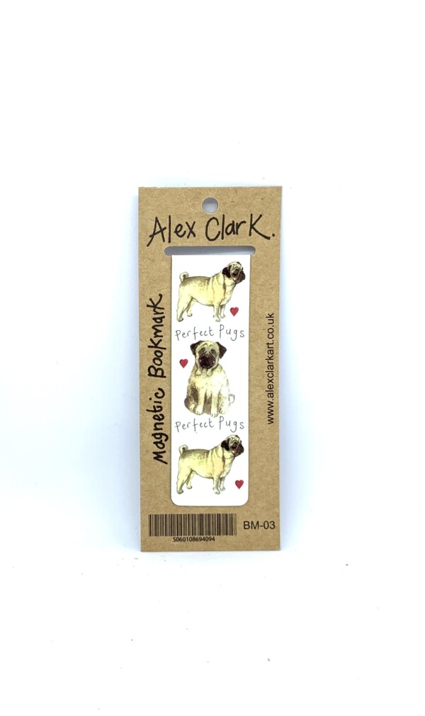 Alex Clark bookmark Perfect Pugs Dog 94094