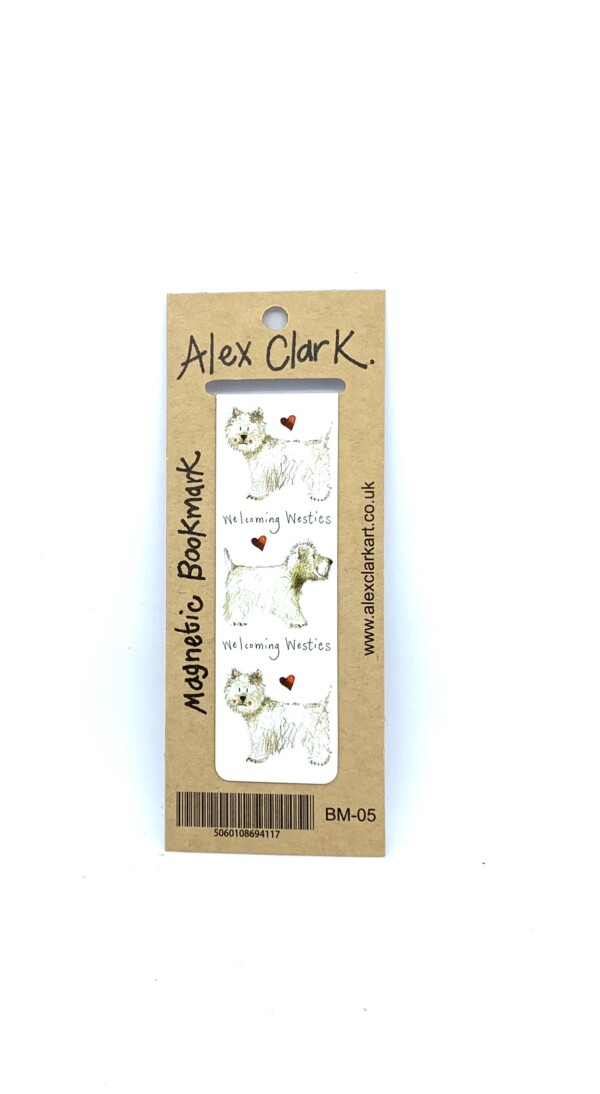 Alex Clark bookmark Welcoming Westies dog 94117