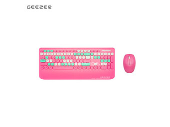 Geezer retro set tastatura i miš pink ( SMK-679395AGBL )