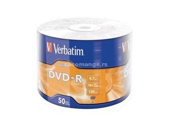 VERBATIM DVD-R 4.7GB 16X/50/600 DL WRAP/43791