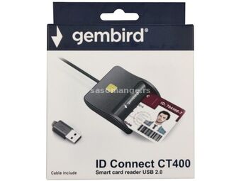 Gembird Smart card reader USB 2.0 Citac za licne karte, saobracajne, bankarske (935