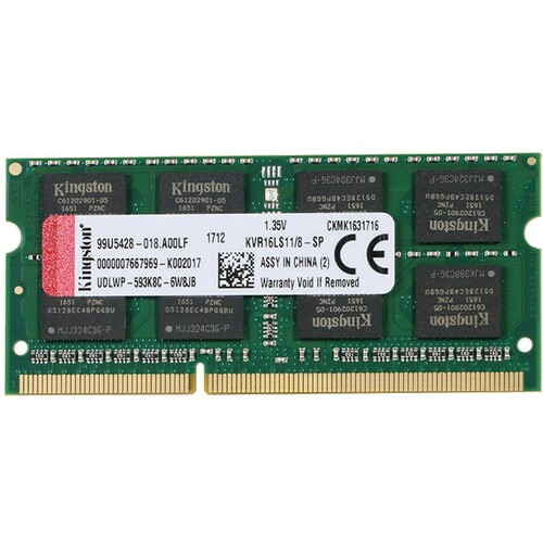 KINGSTON SODIMM DDR3 8GB 1600MHz KVR16LS11/8