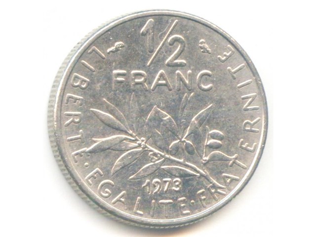 Francuska 1/2 franc 1973