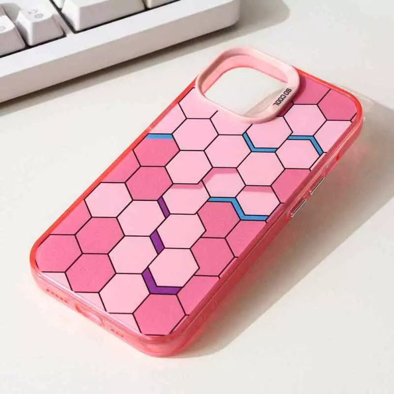 Maska Honeycomb Color za iPhone 13 type 2