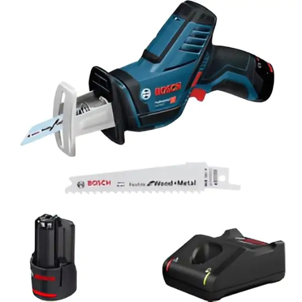 Bosch akumulatorska univerzalna testera-recipro GSA 12V-14 12V 2,0 Ah + GAL 12V-4