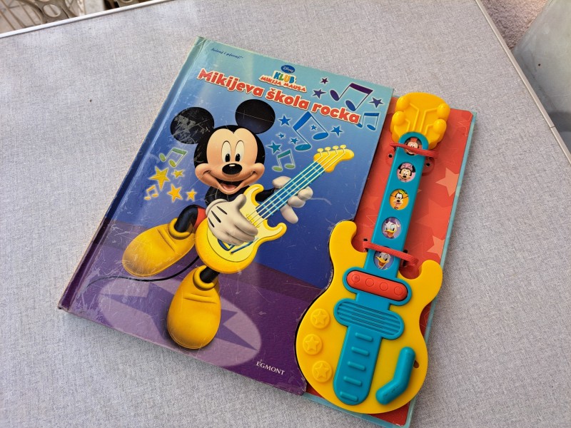 Miki Maus skola roka,knjiga sa gitarom