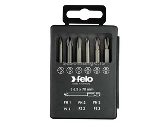 Felo Set bitova Industrial Profi 73 mm PH/PZ 6 kom