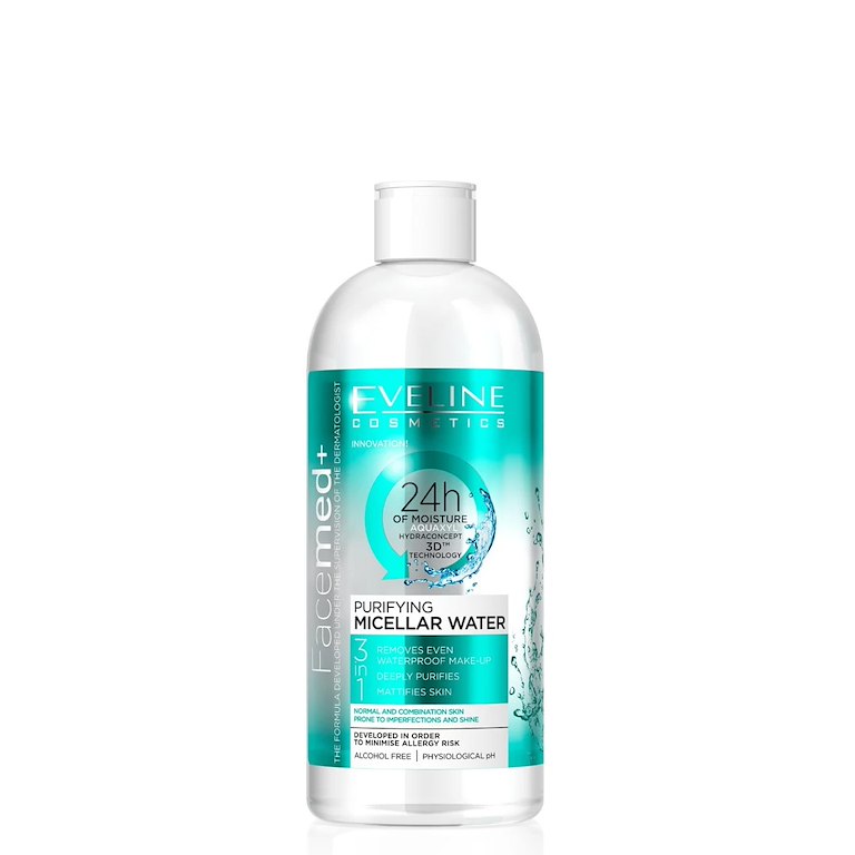 EVELINE FACEMED MICELARNA VODA 400ML PURIFYING