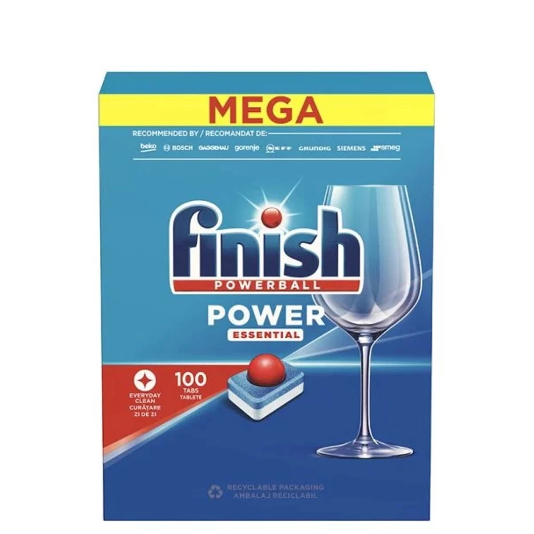 FINISH TABLETE ZA MAŠINSKO PRANJE POSUĐA 100 KOM POWER ESSENTIAL