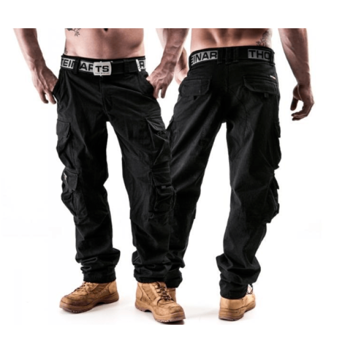 Kargo Pantalone Thor Steinar Ken-S / crne 2XL