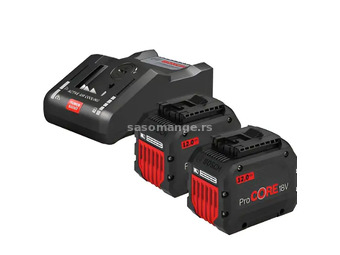 Bosch akumulatorski set 18V 2 x ProCORE 18V 12,0Ah + brzi punjač GAL 18V-160 C