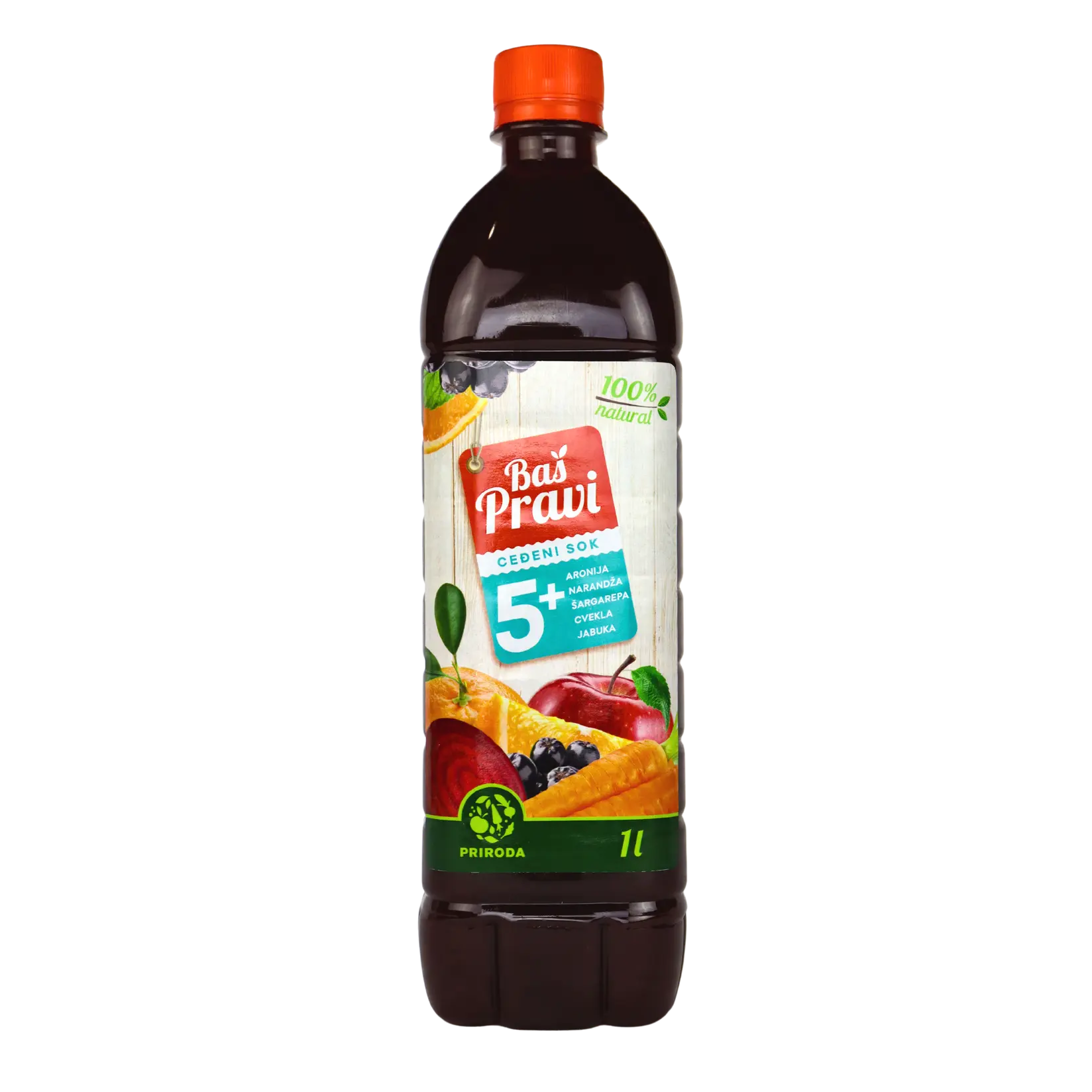 BAŠ PRAVI Ceđeni sok multivitamin 5+ 1l