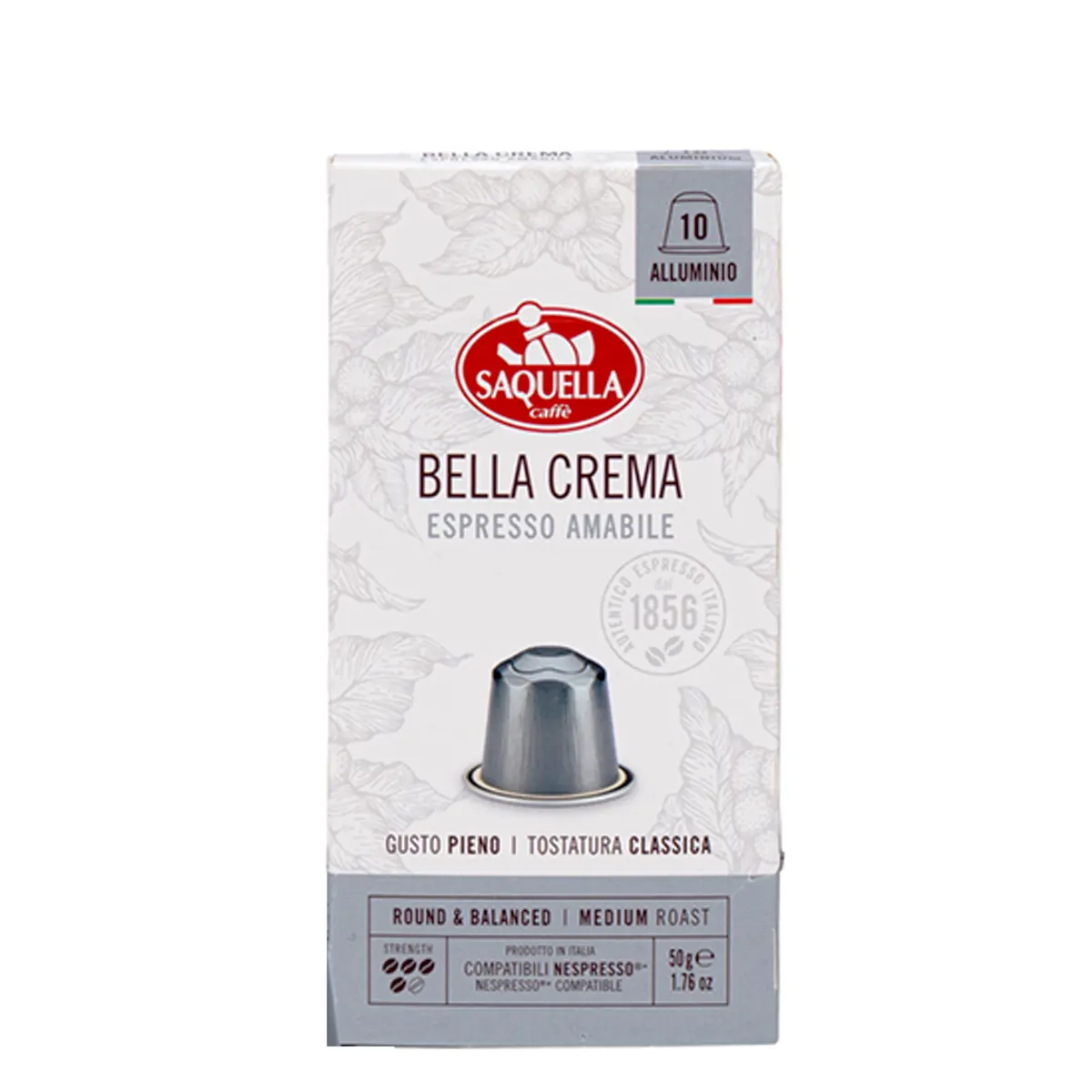 SAQUELLA Kapsule Bella Crema 10/1 Nespresso