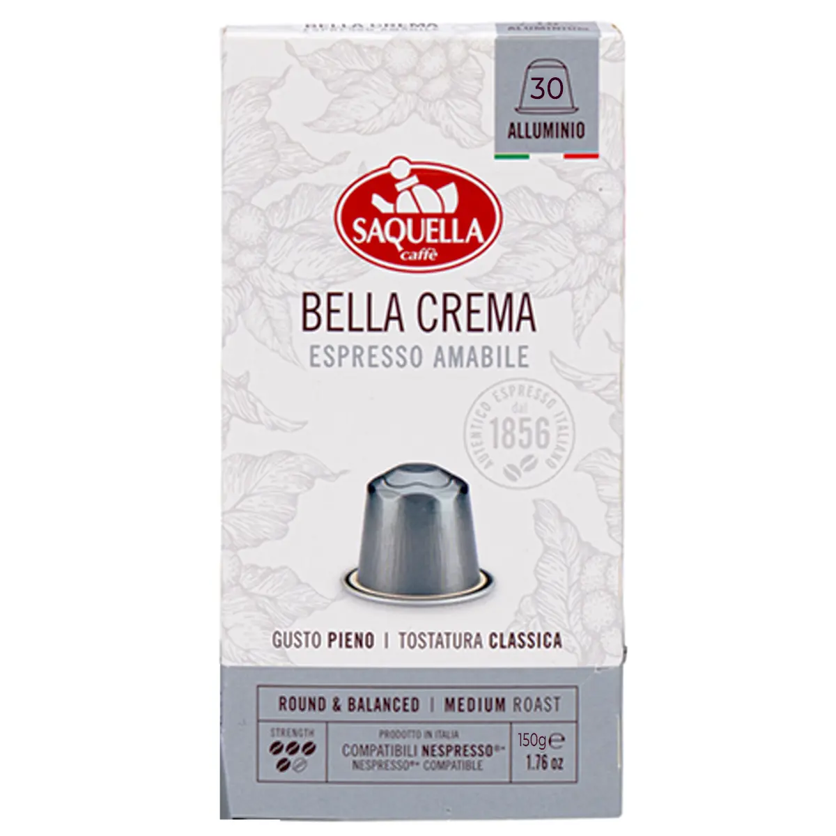 SAQUELLA Kapsule Bella Crema 30/1 Nespresso