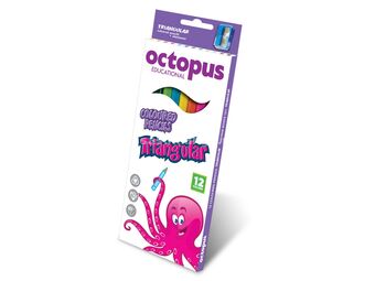 OCTOPUS Drvene boje 12/1 triangular sa gratis zarezačem unl-0362