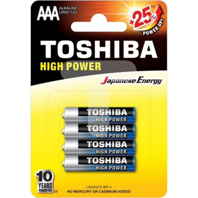 TOSHIBA HIGH POWER ALKALNA BATERIJA AAA