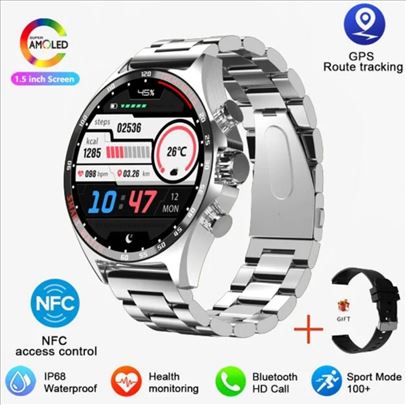 SK27 Smartwatch – Bluetoth, NFC, Kompas, AI Voice