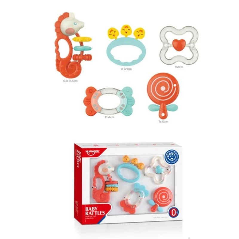 HK Mini Set zvečki igračka za bebe, 0m+