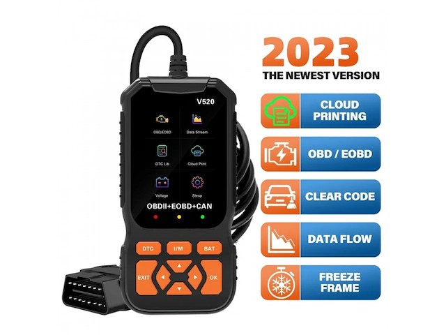 V520 OBD2 Univerzalna Auto Dijagnostika