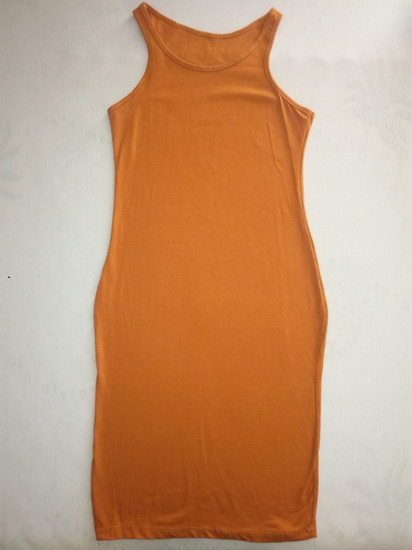 Oker bodycon midi haljina *novo sa etiketom*
