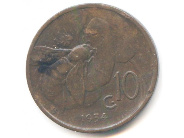 Italija 10 centesimi 1934