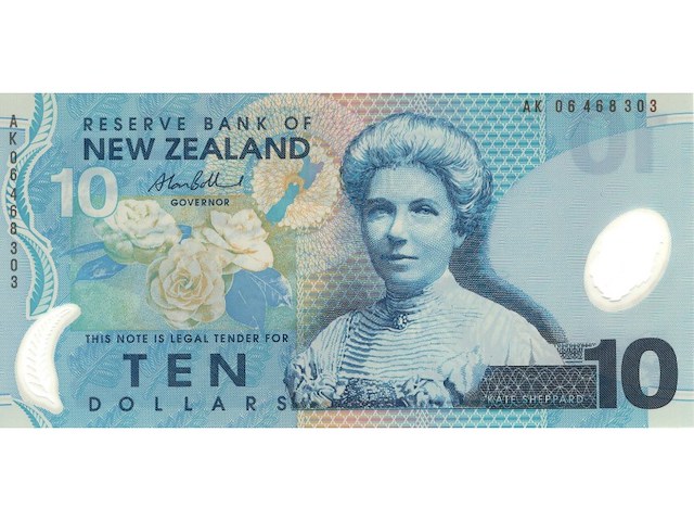 NEW ZEALAND Novi Zeland 10 Dollars 2006 UNC, P-186 Poly