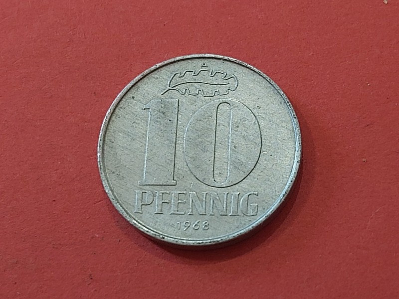 DDR - 10 pfennig 1968 god