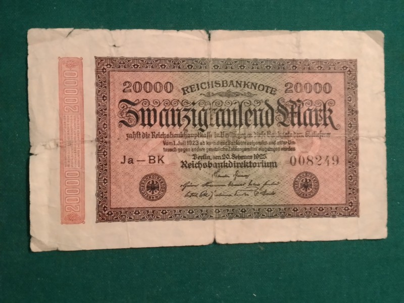 20000 maraka 1923 nemačka