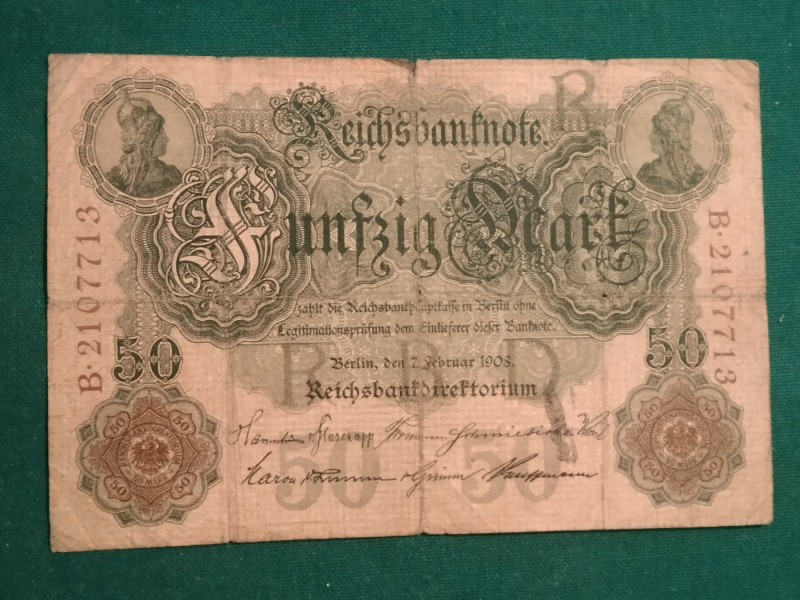 50 maraka 1908 nemačka