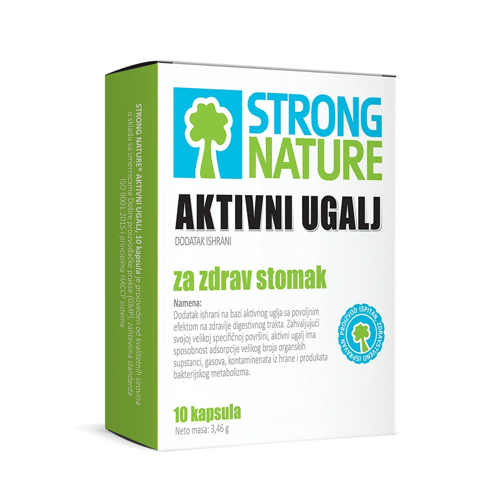 Strong Nature Aktivni ugalj 10x250mg